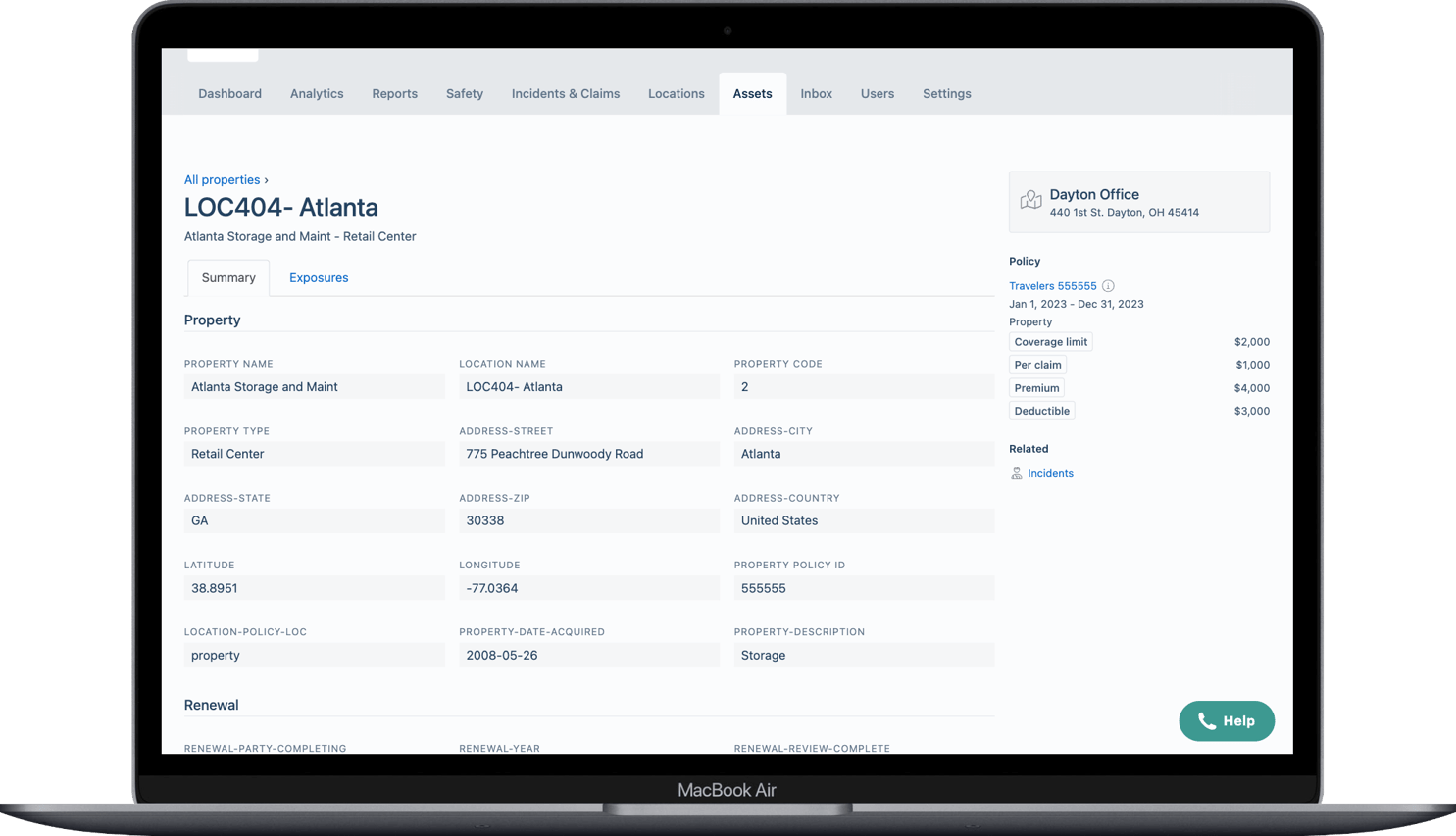 Aclaimant | Assets and Exposures